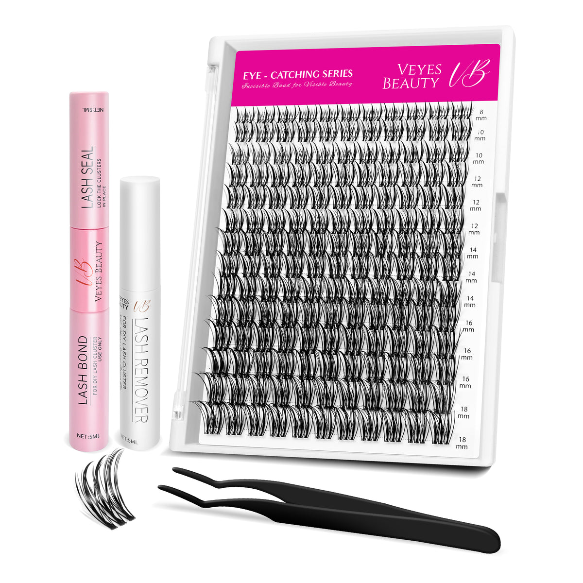 VeyesBeauty Flutter Cluster Lashes | Soft, Layered & Fluttery Volume ...