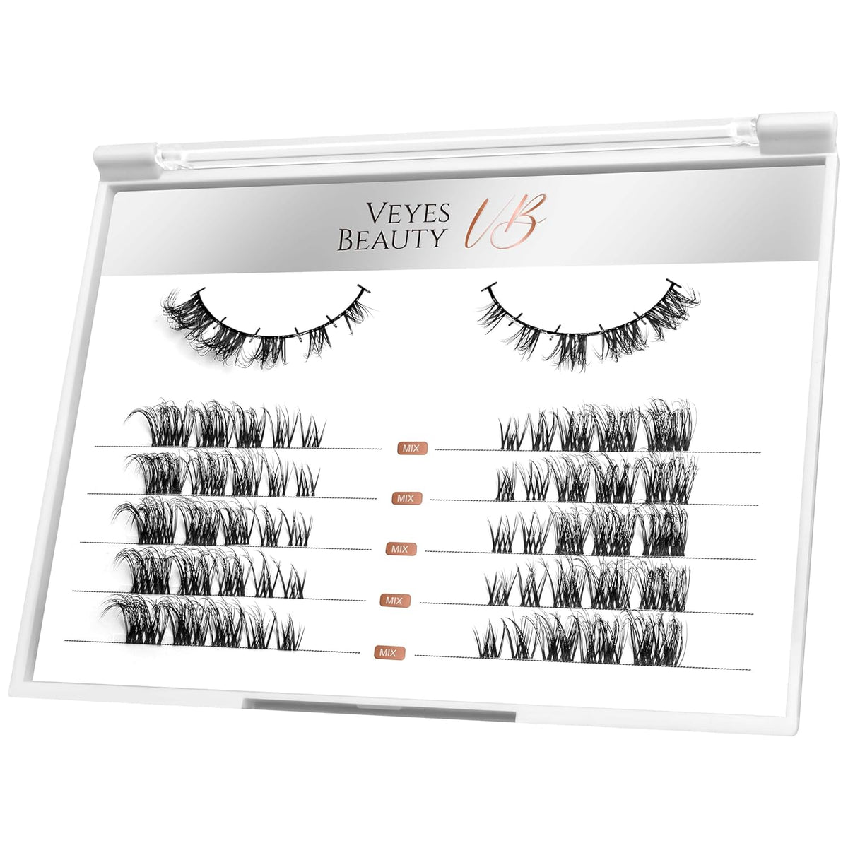 Veyesbeauty DIY LASH extensions 3D Layered cluster eyelash kits ...